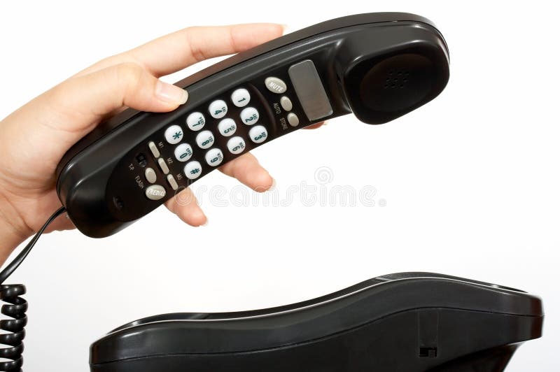 Telefoongesprek stock foto. Image of ontvanger, mededeling - 3983996