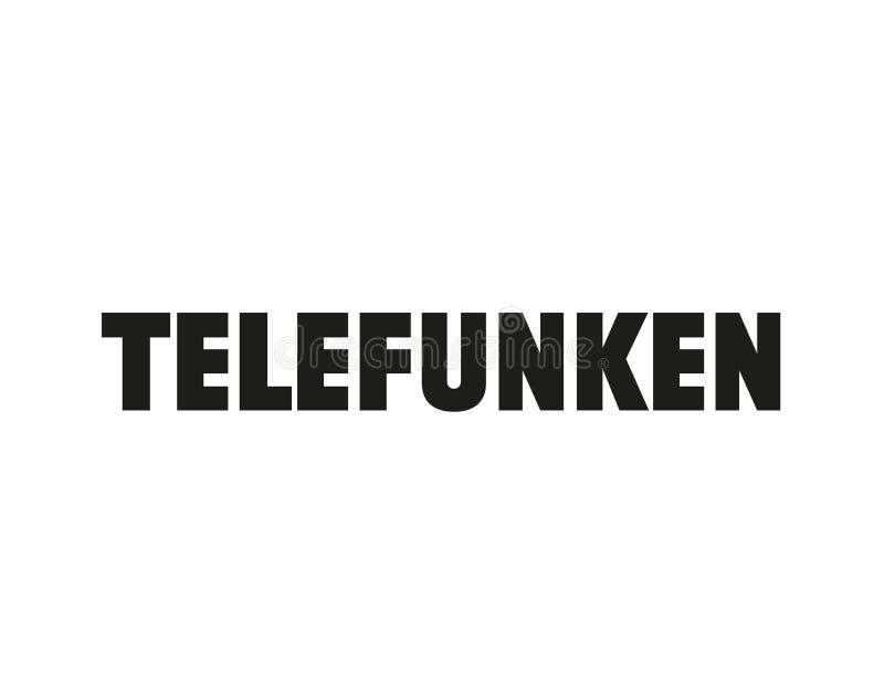 Telefunken-Logo redaktionelles stockfoto. Illustration von fernsehen ...