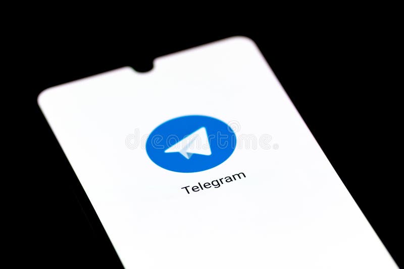 Telegram App, Displayed on the Screen Editorial Photo - Image of data ...