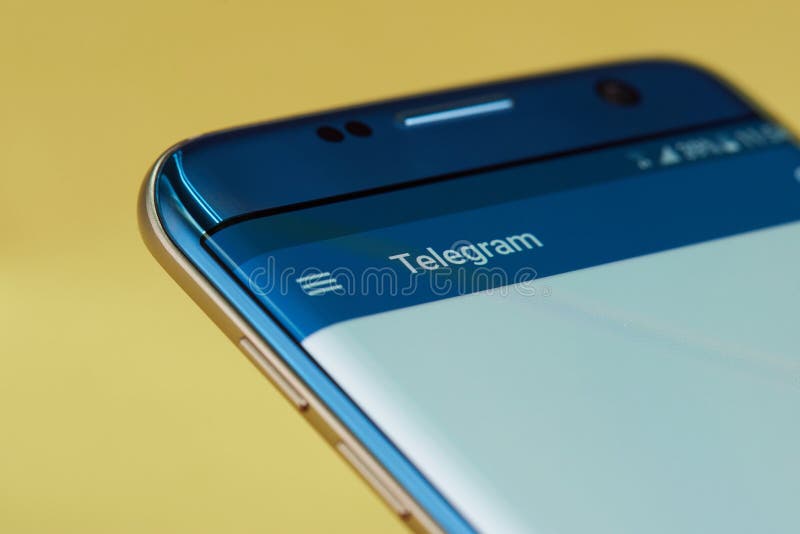 Telegram application menu editorial stock image. Image of design - 94992544