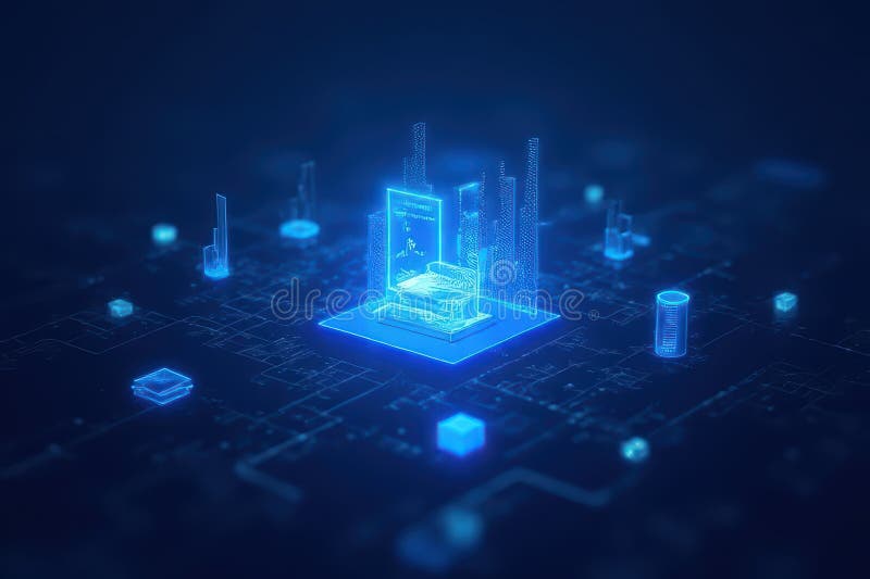 Telegram Bot Hosting Platform Idea Stock Illustration - Illustration of ...