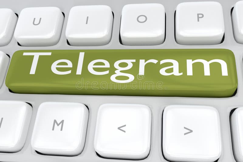 Telegram - Communication Concept Stock Illustration - Illustration of ...