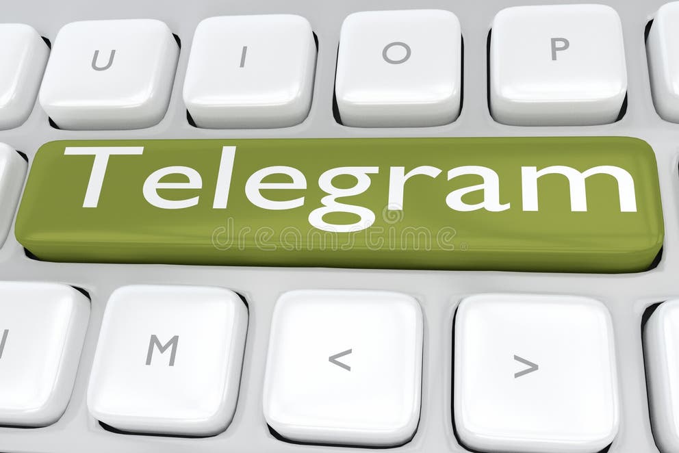 Telegram - Communication Concept Stock Illustration - Illustration of ...