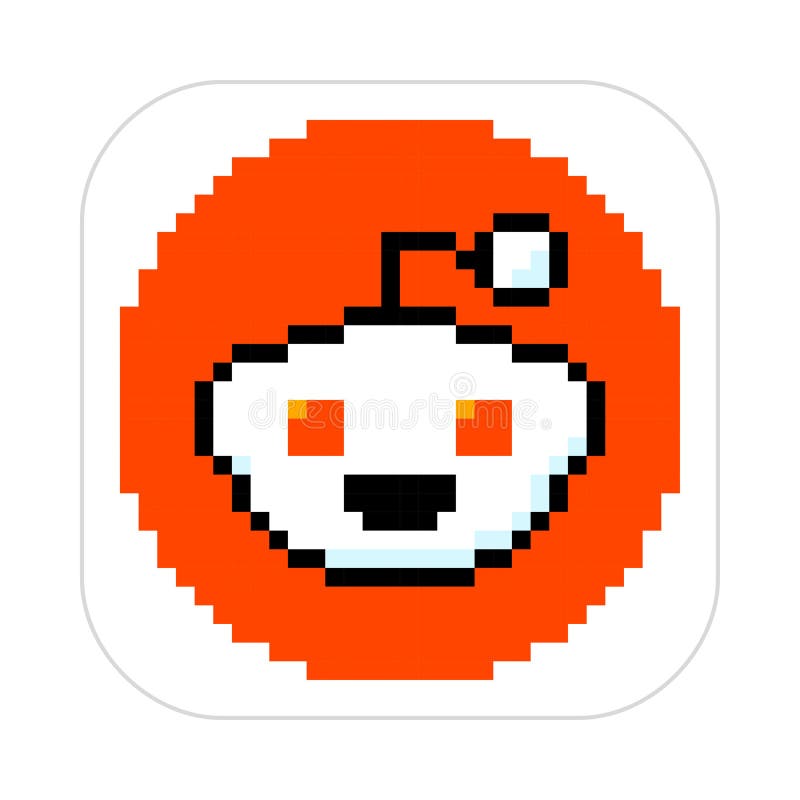 Reddit App Icon. New Pixel Design 2023 Editorial Image - Illustration ...