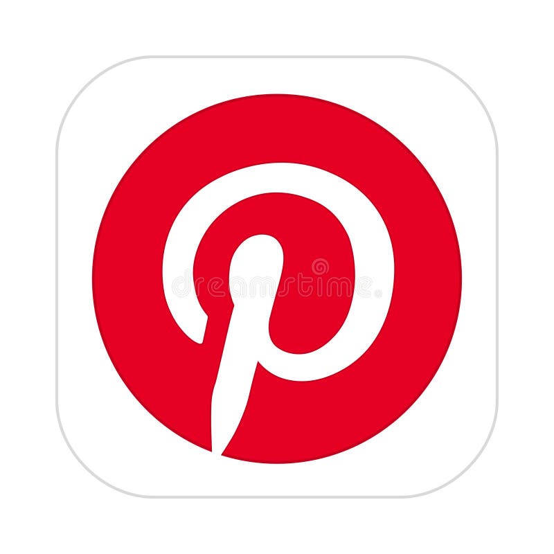 Pinterest App Icon. Discover Ideas Editorial Image - Illustration of ...