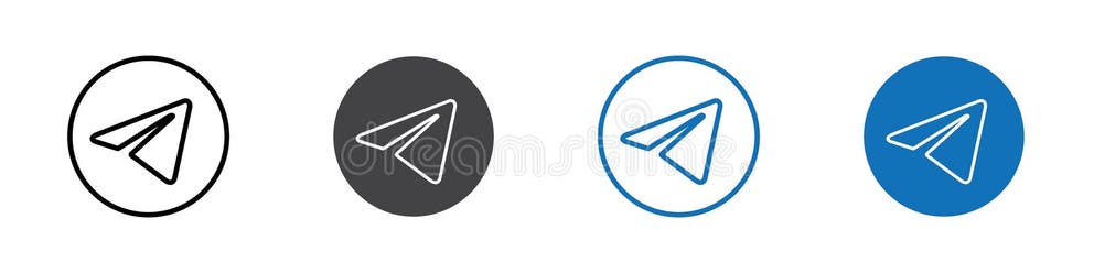 Telegram Icon Plane Stock Illustrations – 455 Telegram Icon Plane Stock ...
