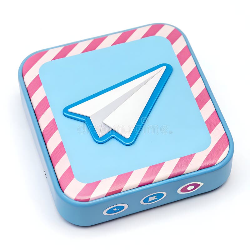 3D Illustration of Blue Folder with Documents Stock Illustration ...