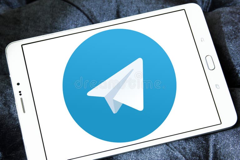 Telegram logo editorial stock photo. Image of logos, phones - 91657533