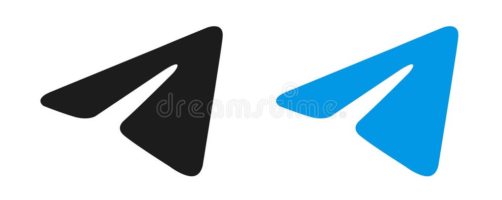 Telegram Logo, Telegram Button Icon Set, Instant Messenger Logo of ...