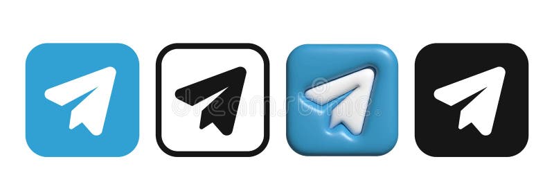 Telegram Logo. Telegram Messenger Icon. Telegram 3d Logo. Telegram Icon ...