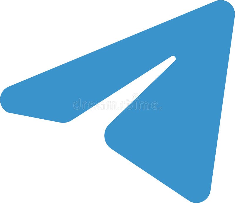 Telegram Logo Messenger Icon. Realistic Social Media Logotype Editorial ...