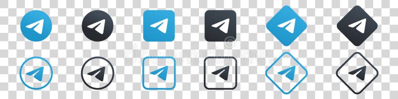 Telegram Logo. Telegram Button. Telegram Icon Editorial Image ...