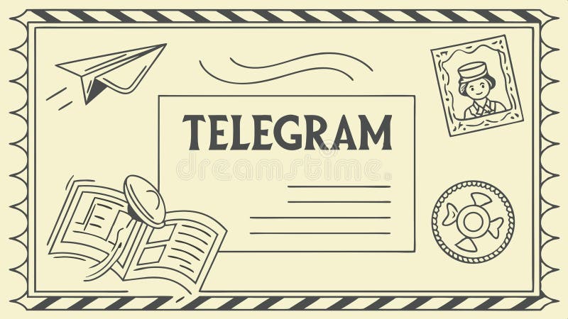 Old Telegram Message Stock Illustrations – 110 Old Telegram Message ...