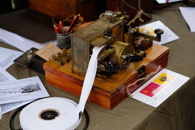 Telegraph of the First World War Stock Image - Image of telegraph ...