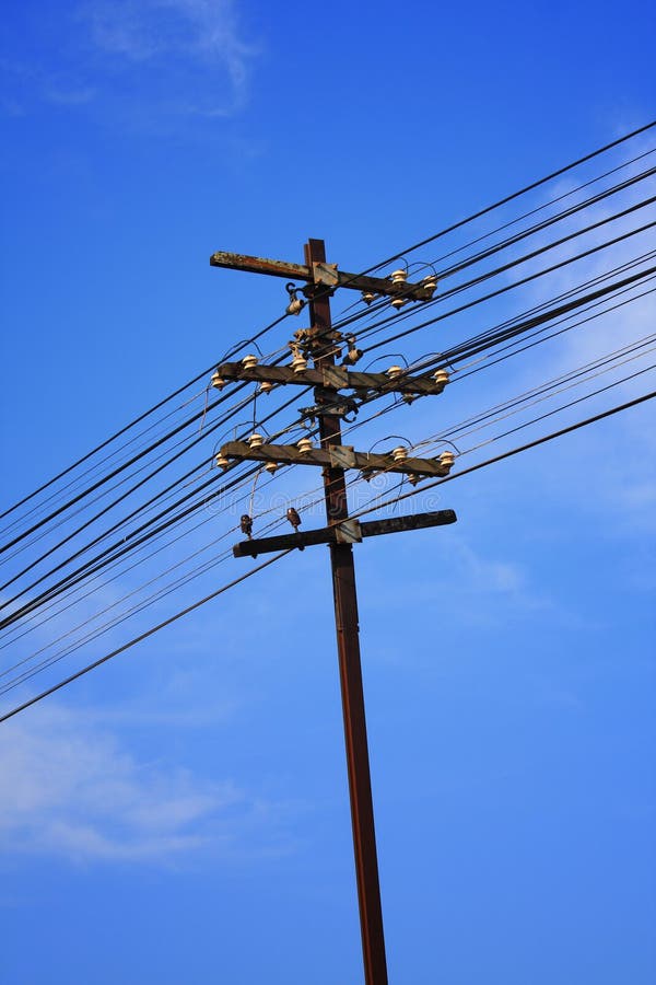 Telephone pole stock photo. Image of energy, post, data, light - 4396