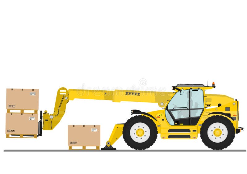 Telehandler Stock Illustrations – 370 Telehandler Stock Illustrations ...