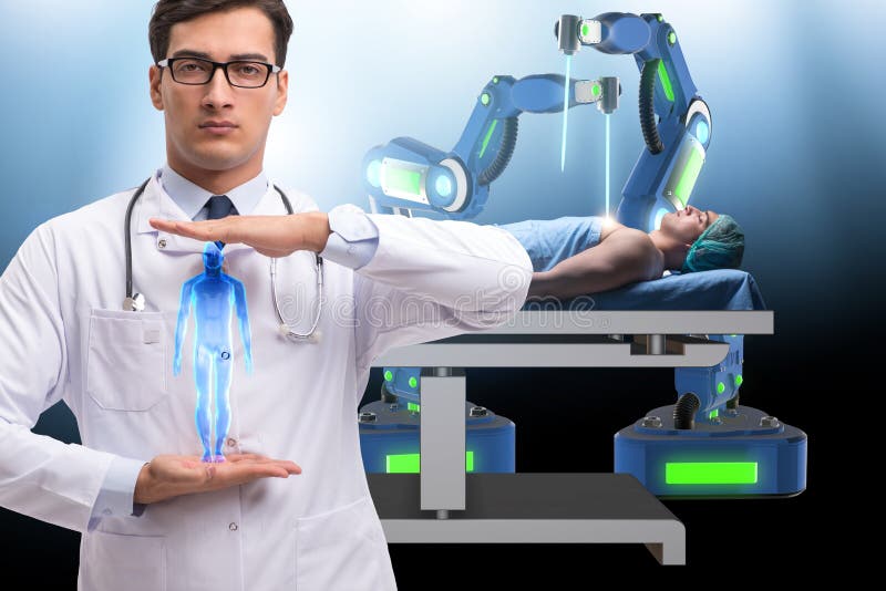 The Telehealth Concept with Doctor Doing Remote Check-up Stock Image ...