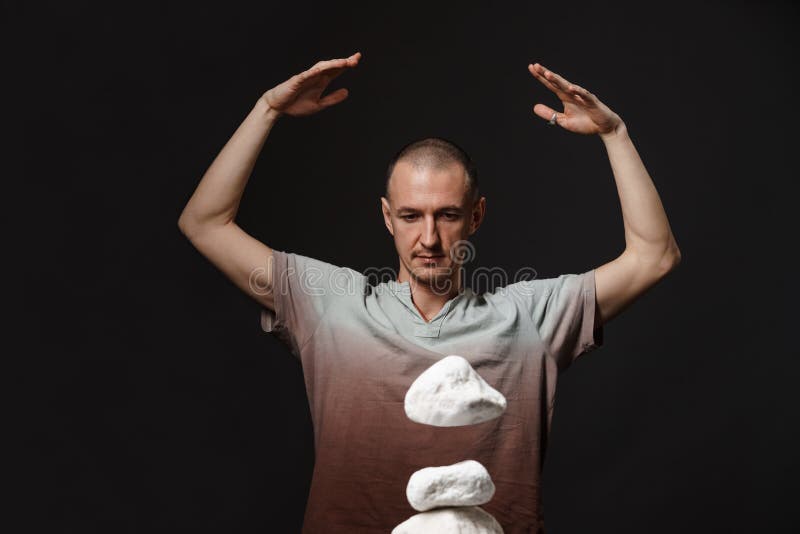 Levitation stones stock photo. Image of prosperity, shadow - 19024220