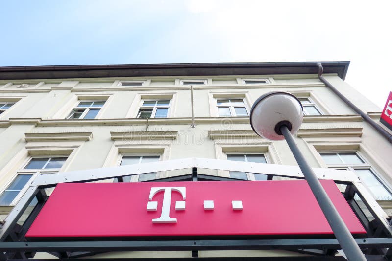 Telekom sign editorial image. Image of copyspace, providers - 56852270