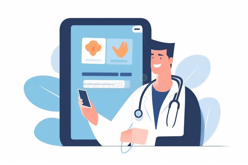 Telemedicine Consultations Stock Illustrations – 859 Telemedicine ...