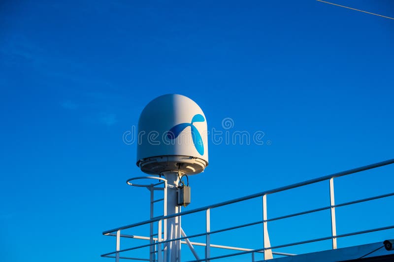 Telenor Satellite Communication on a Ferry.. Editorial Stock Photo ...