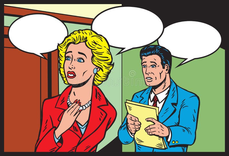 Telenovela cómica ilustración del vector. Ilustración de negocios - 6222853