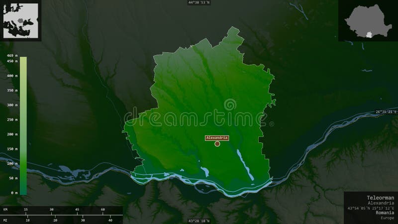 Teleorman, Romania - Composition. Physical Stock Illustration ...