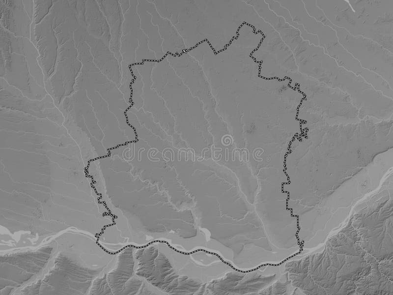 Teleorman, Romania. Grayscale. No Legend Stock Illustration ...