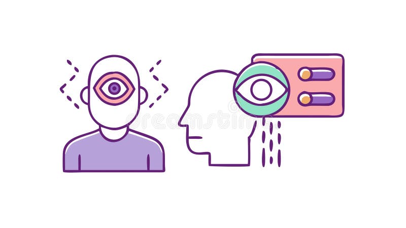Telepathy Brain Connection Icon. Mental Link Shared Thought, Vector ...