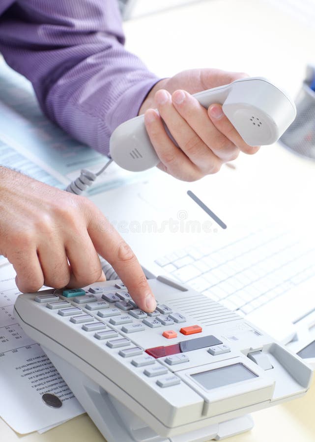 Smiley telephone operator stock photo. Image of hotline - 16902884