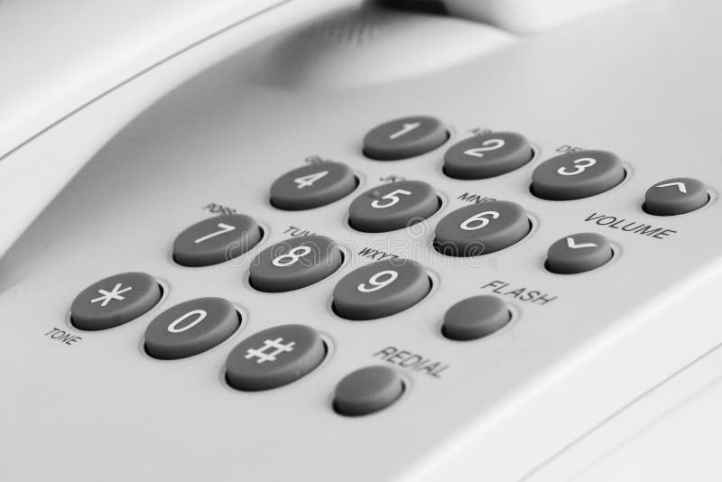 White phone stock photo. Image of cable, telecommunication - 292412