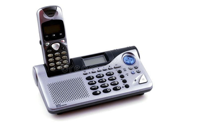 Telephone & Answering Machine Stock Image - Image of telecommunication ...