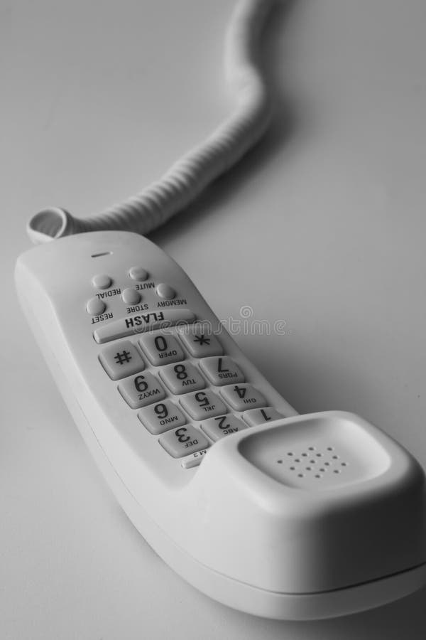 Telephone b&w stock image. Image of calling, connection - 3710327