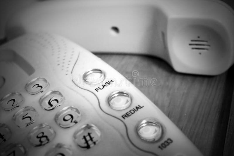 Telephone b&w stock photo. Image of ring, telephone - 7501660