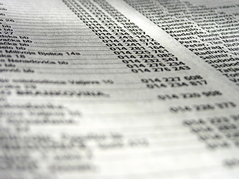 Telephone book stock image. Image of inquiry, browse, listing - 5232125