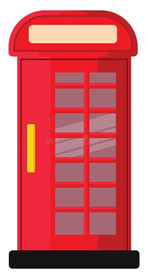 Telephone booth, icon stock vector. Illustration of vintage - 261371269