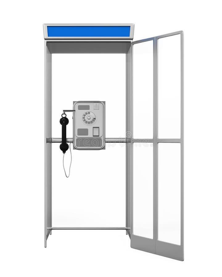 Red Telephone Booth, Color Vector Isolated Cartoon-style Illustration ...