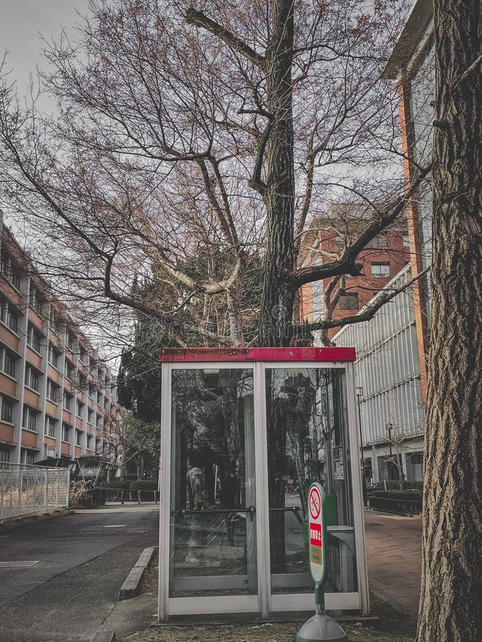 A telephone box in Japan stock photo. Image of kyoto - 269473468