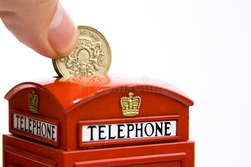 Telephone box money bank stock photo. Image of concepts - 4853818