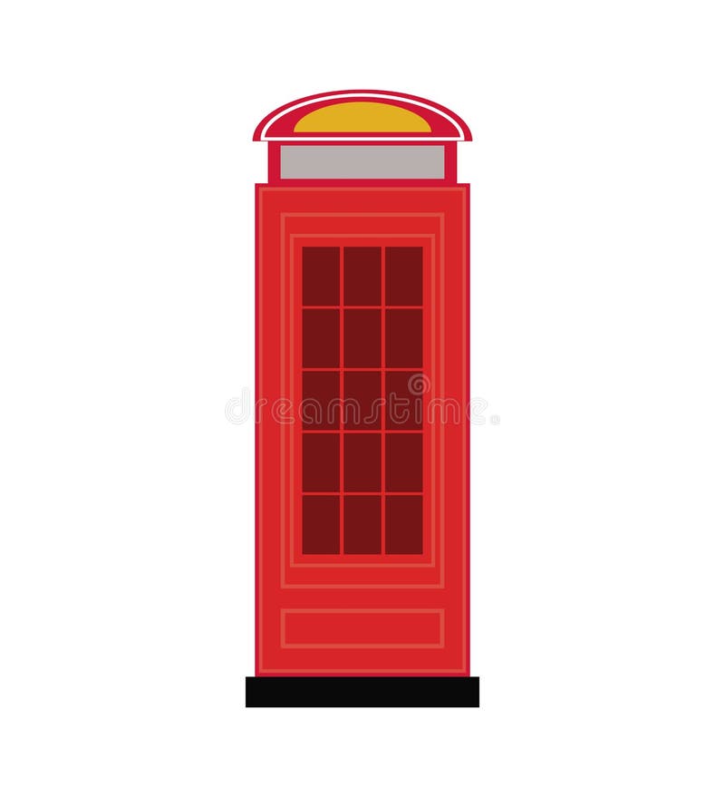 Telephone Cab England Isolated Icon Stock Vector - Illustration of city ...