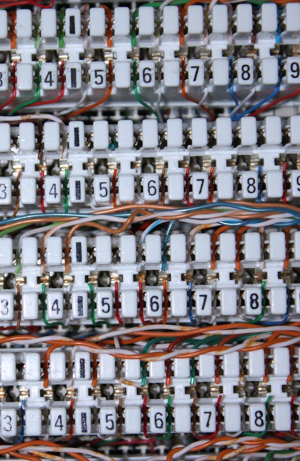 Telephone Wiring stock photo. Image of center, wiring - 14101714