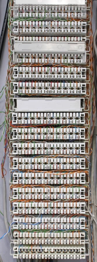 Telephone Cable Panel Picture. Image: 4646327