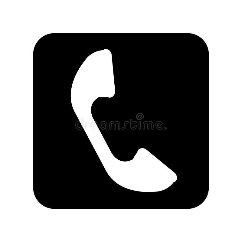 Telephone Call Application Icon Stock Vector - Illustration of modern ...