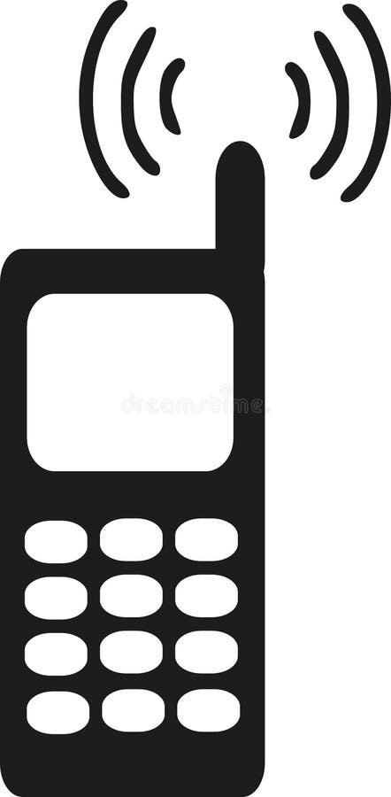 Telephone Cellphone Connection Stock Illustration - Illustration of ...
