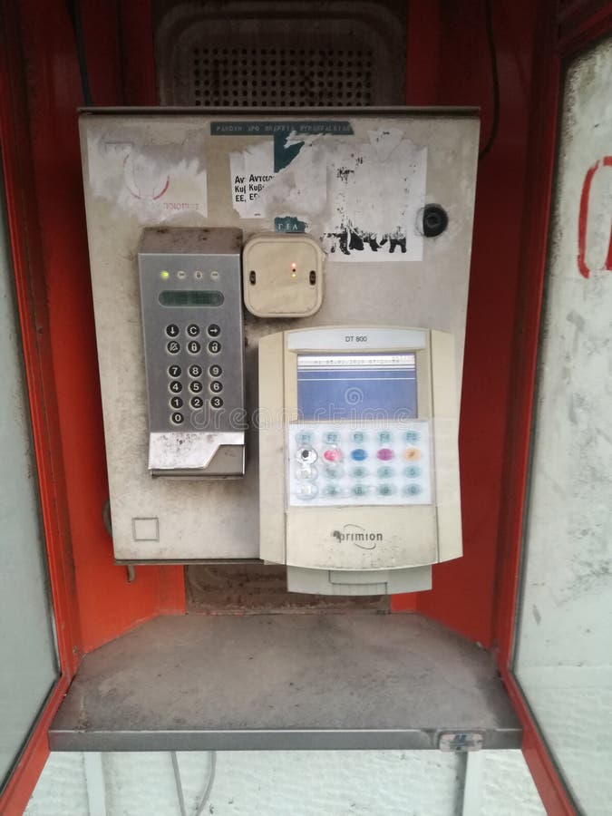 Telephone Chamber with Cards Stock Image - Image of chamber ...