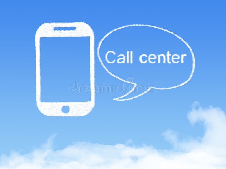 Telephone Cloud Shape for Customer Service Support Call Center Stock ...