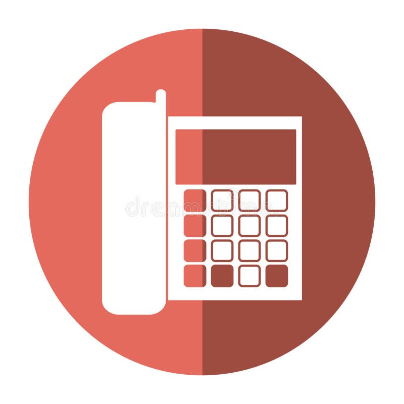 Telephone Communication Call Office Shadow Stock Vector - Illustration ...