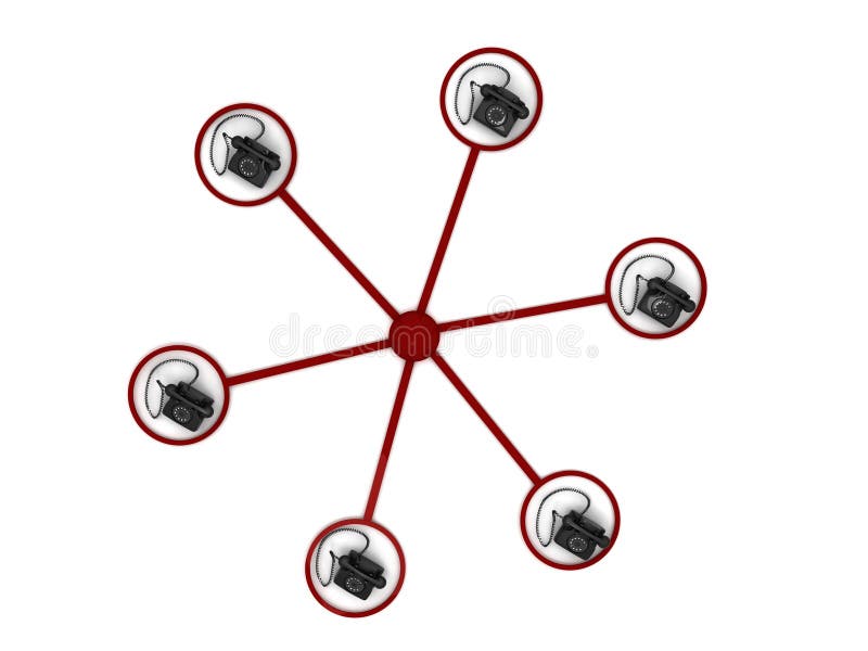 Telephone connection stock vector. Illustration of communications ...