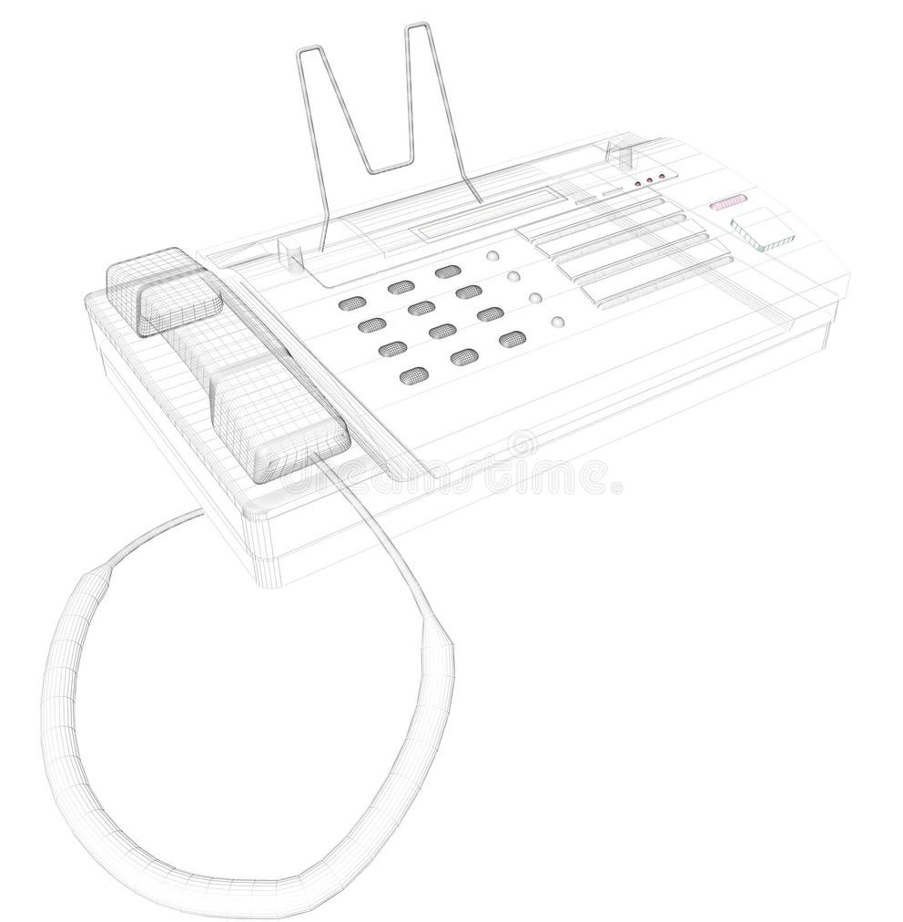 Telephone Console Schematic Stock Illustrations – 1 Telephone Console ...