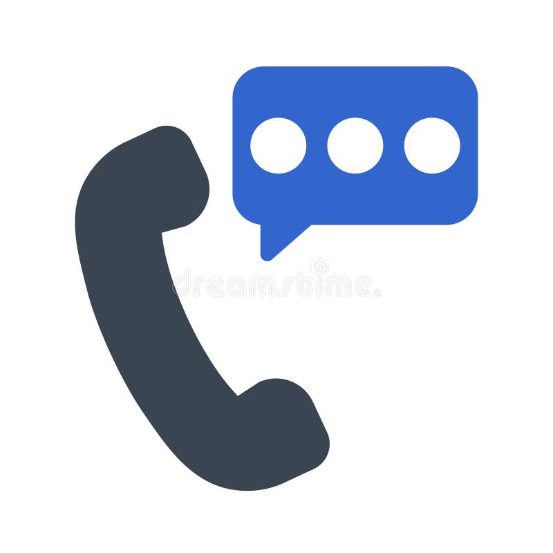 Telephone Conversation Icon Stock Vector - Illustration of vector ...